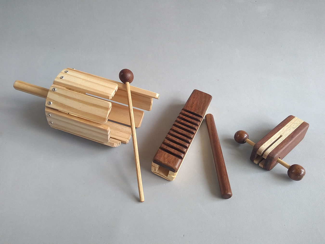 Kit 3 Instrumentos de Percussão | Ateliê Construindo O Som